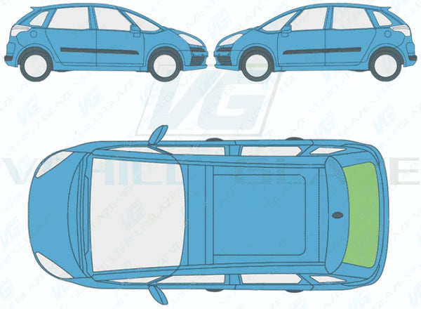 Citroen C4 Picasso 2007-2013 Rear Window Replacement - VehicleGlaze