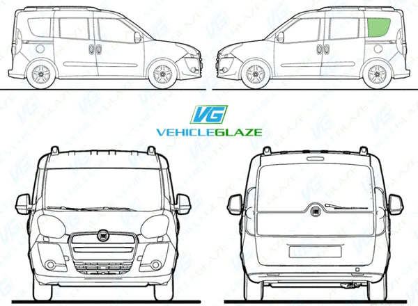 Fiat Doblo 2010/- Rear Window Replacement - VehicleGlaze