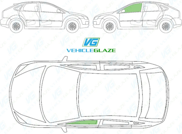 Ford Focus (5 Door) 2004-2011 Side Window Replacement - VehicleGlaze