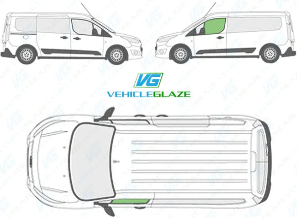 Ford Transit Connect 2014/- Side Window Replacement - VehicleGlaze