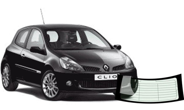 Renault Clio (3 Door) 2005-2013 Rear Window Replacement - VehicleGlaze