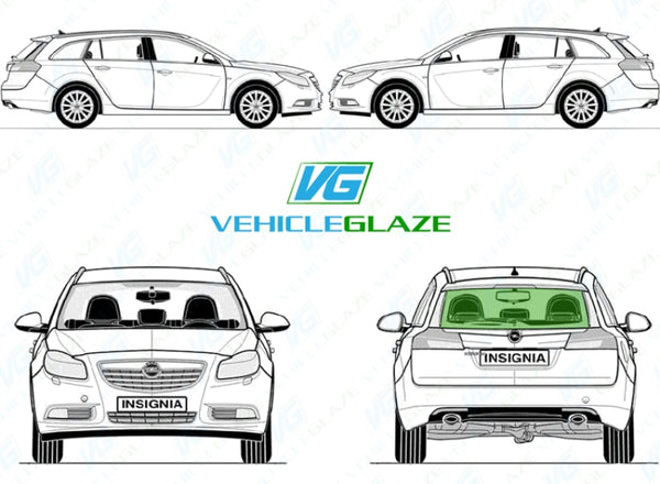 Vauxhall Insignia Estate 2008-2017 Rear Window Replacement - VehicleGlaze