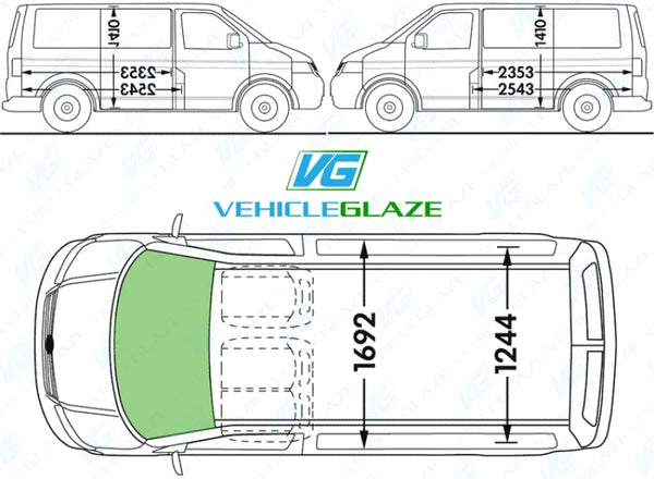 Volkswagen Transporter 2003/- Rear Window Replacement - VehicleGlaze